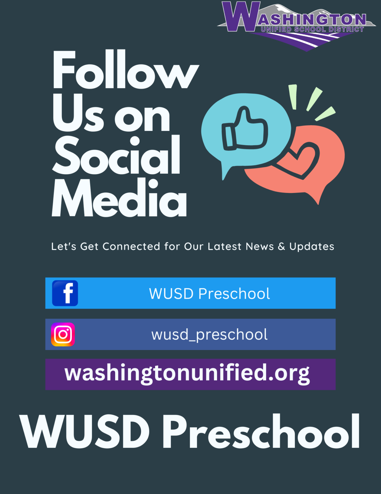 WUSD Preschool | WUSD